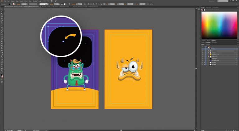Monster Business Card Template in Illustrator (Tutorial + Freebie)